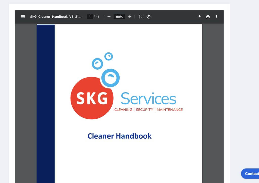 HR Onboarding Cleaner Guide | SKG Cleaning Services