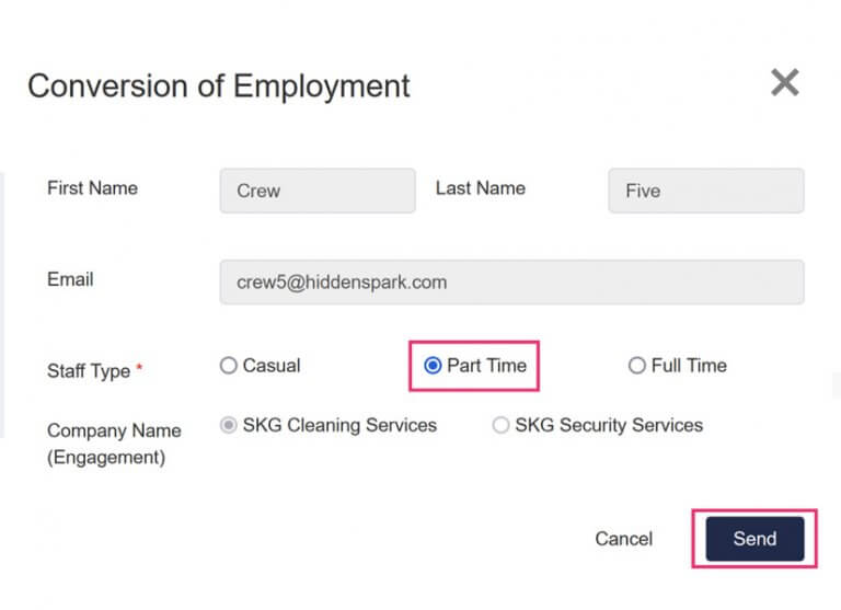 HR Conversion of Employment | SKG Cleaning Services