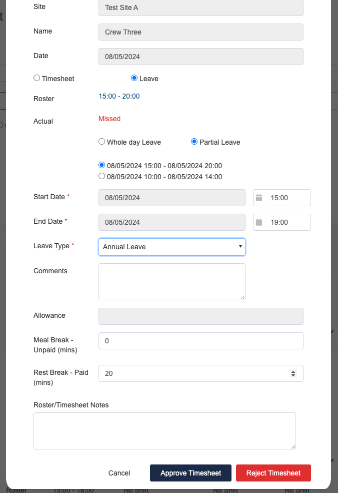 Partial Leave | SKG Cleaning Services