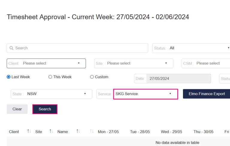 Timesheet Lock | SKG Cleaning Services