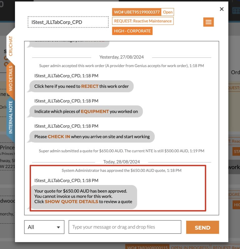 Work Orders – Corrigo Integration | SKG Cleaning Services